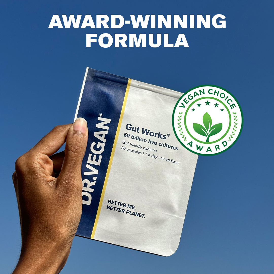 Gut Works® | Vegan Gut Health Supplement with Probiotics – DR.VEGAN