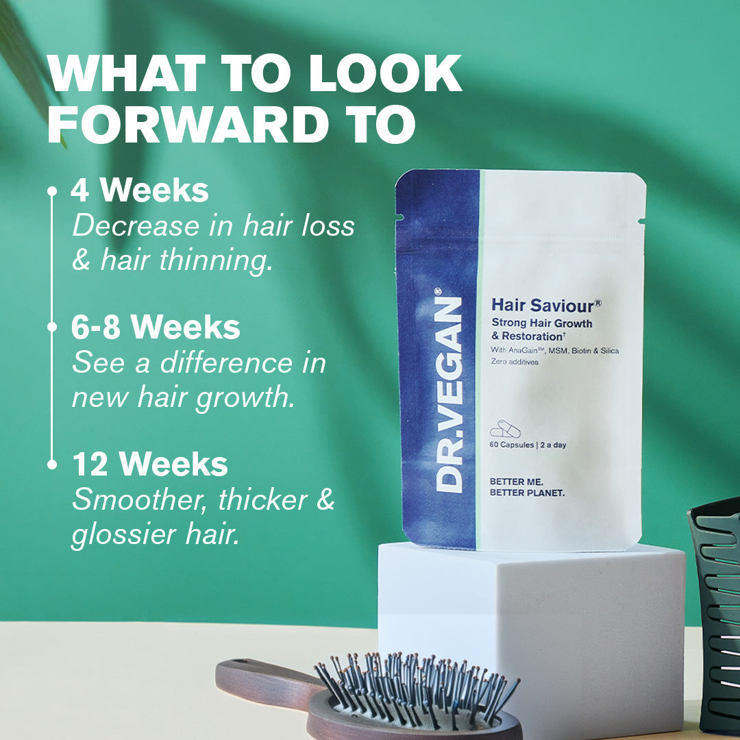 Hair Saviour® | Vegan Hair Supplement for Growth & Thickness – DR.VEGAN